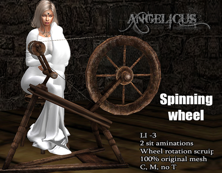 Second Life Marketplace - ::ANGELICUS:: Spinning whell
